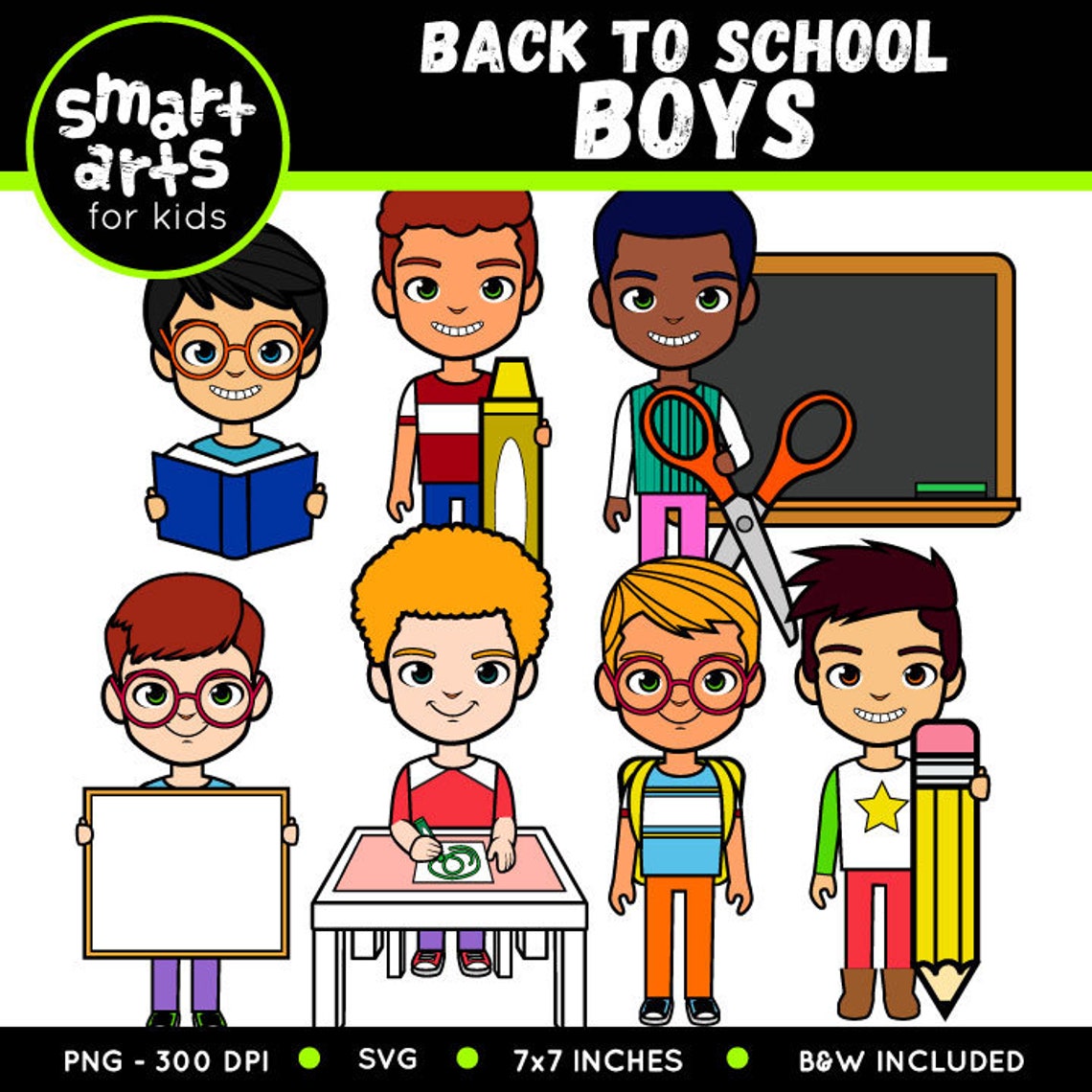 Back to School Bundle Clip Art School Clipart Back to - Etsy