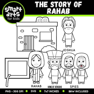 The Story of Rahab Clip Art- Bible Based - Bible Characters - VBS ...