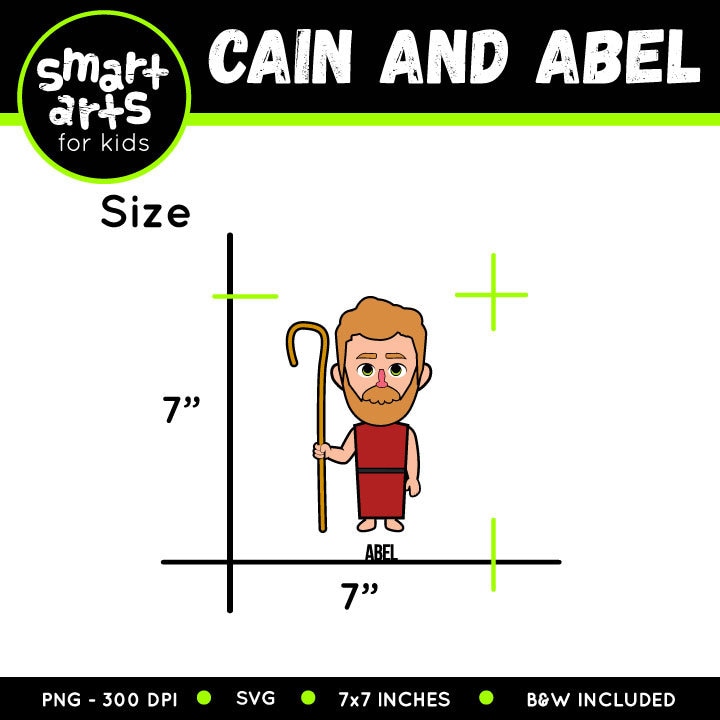 Cain and Abel Clip Art Bible Based Bible Characters VBS - Etsy UK