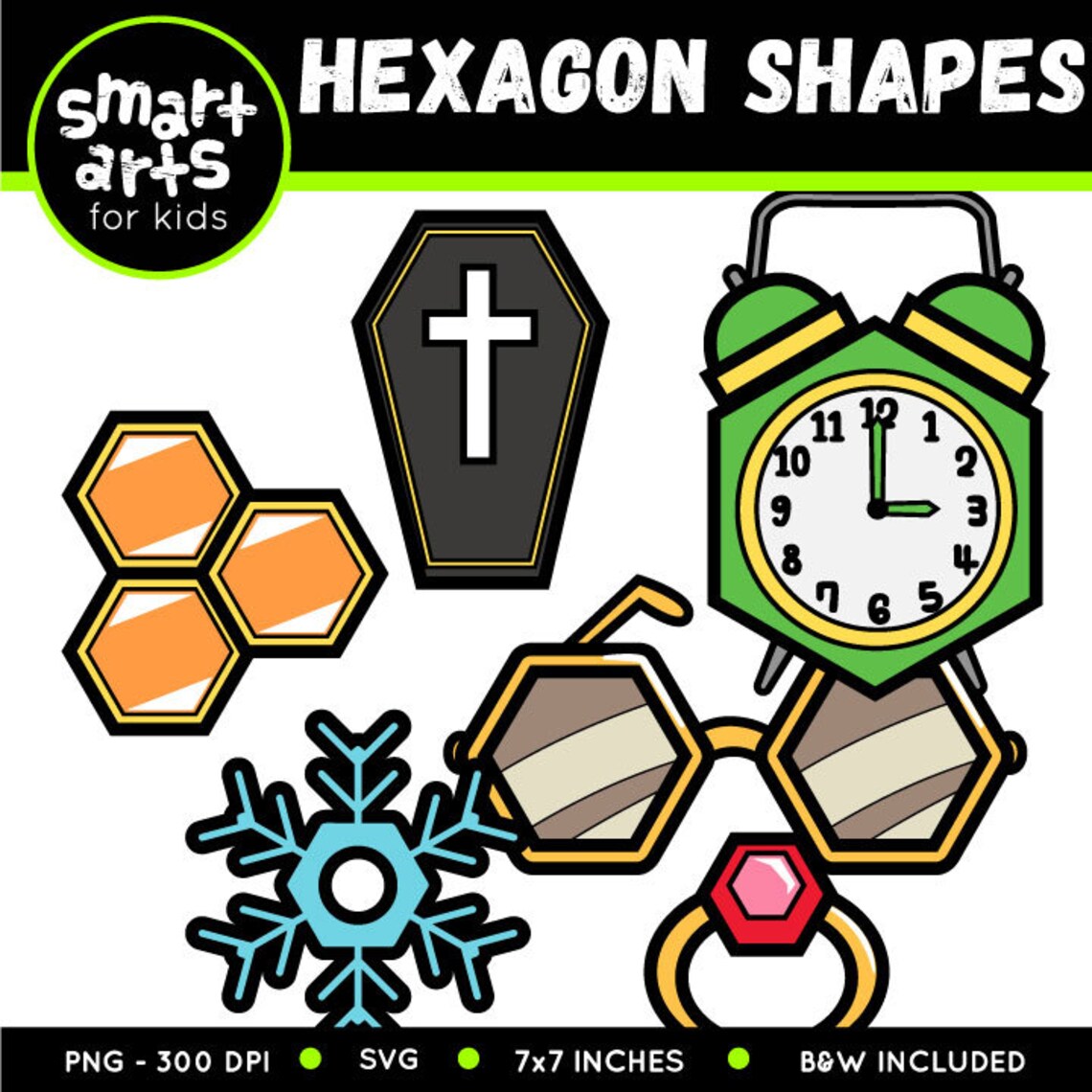 2D Shapes Bundle Clip Art - Art for Kids - Shapes Clip Art - Instant ...