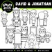 David and Jonathan Clip Art- Bible Based - Bible Characters - VBS ...