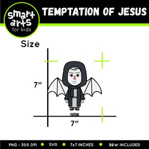 The Temptation of Jesus Clipart - Bible Based - Bible Characters - SVG ...