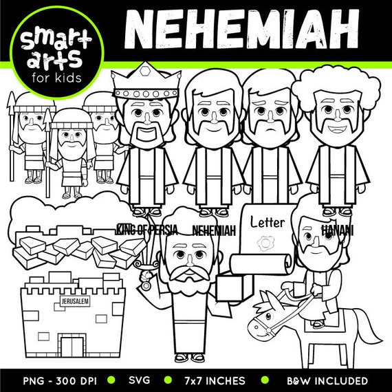 Bible Character Clipart Black And White