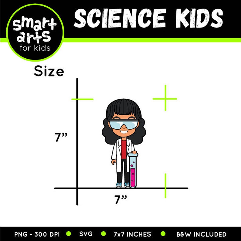 Science Kids Clip Art Scientist Science Objects SVG | Etsy