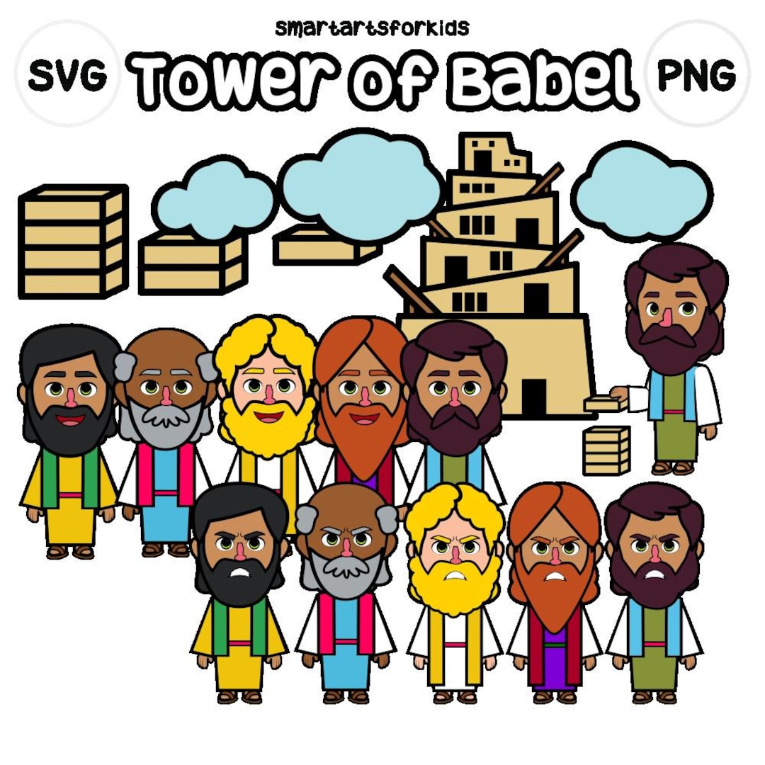 Tower of Babel Clipart - Bible Based - Bible Characters - Parable ...
