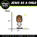 Jesus as a Child Clip Art - Bible Based - Bible Characters - SVG Cricut ...