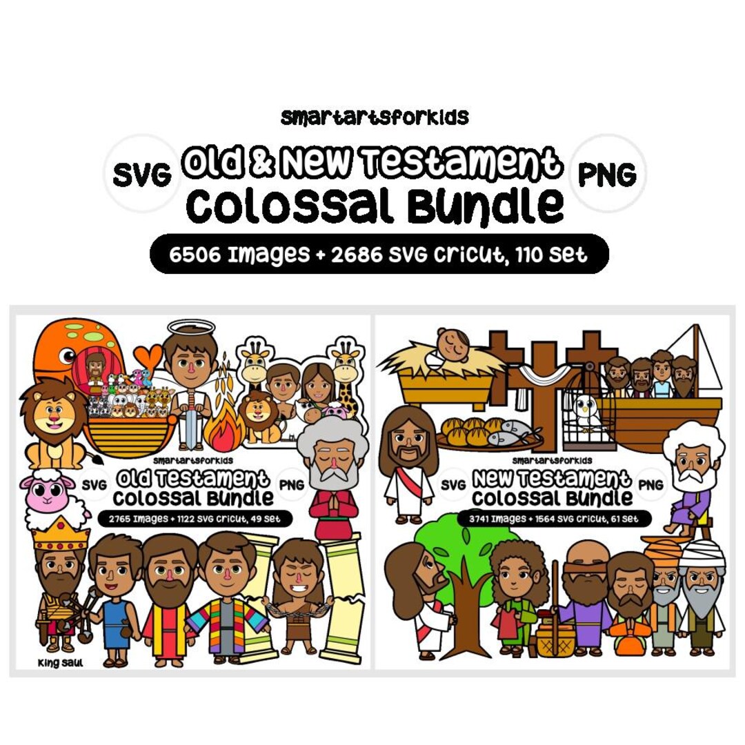 Old and New Testament Clip Art Bundle - Bible Clip Art - Instant ...