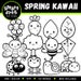 Spring Kawaii Clip Art Cartoon Digital Graphics Gnome - Etsy