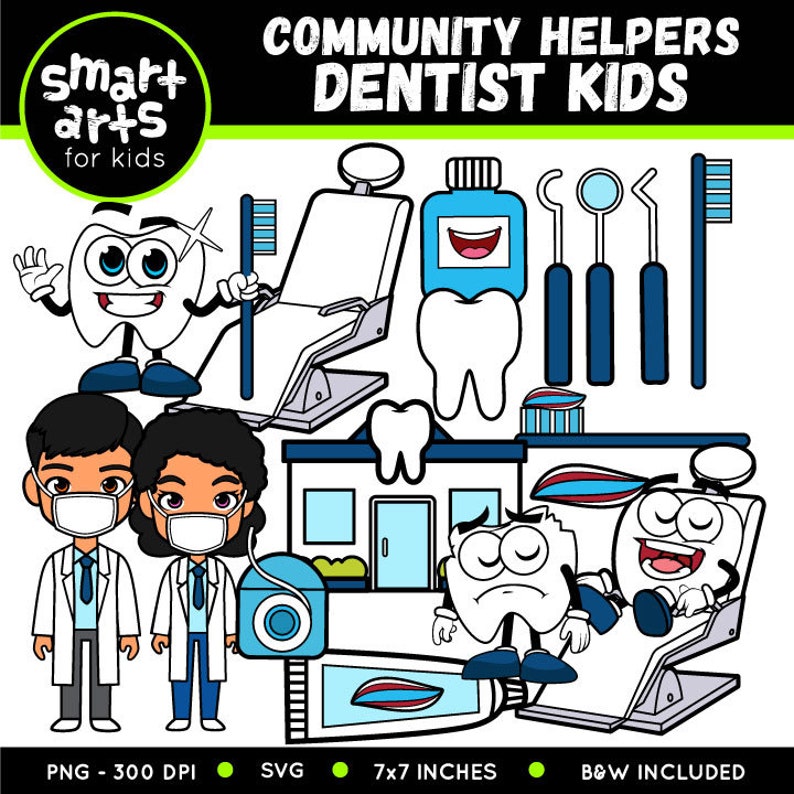 Community Helpers Bundle 2 Clipart Art for Kids Helpers | Etsy