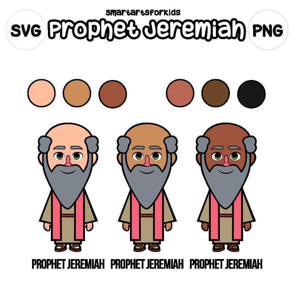 Prophet Jeremiah Clip Art- Bible Based - Bible Characters - VBS ...