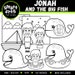 Jonah and the Big Fish Clip Art- Bible Based - Bible Characters - Jonah ...