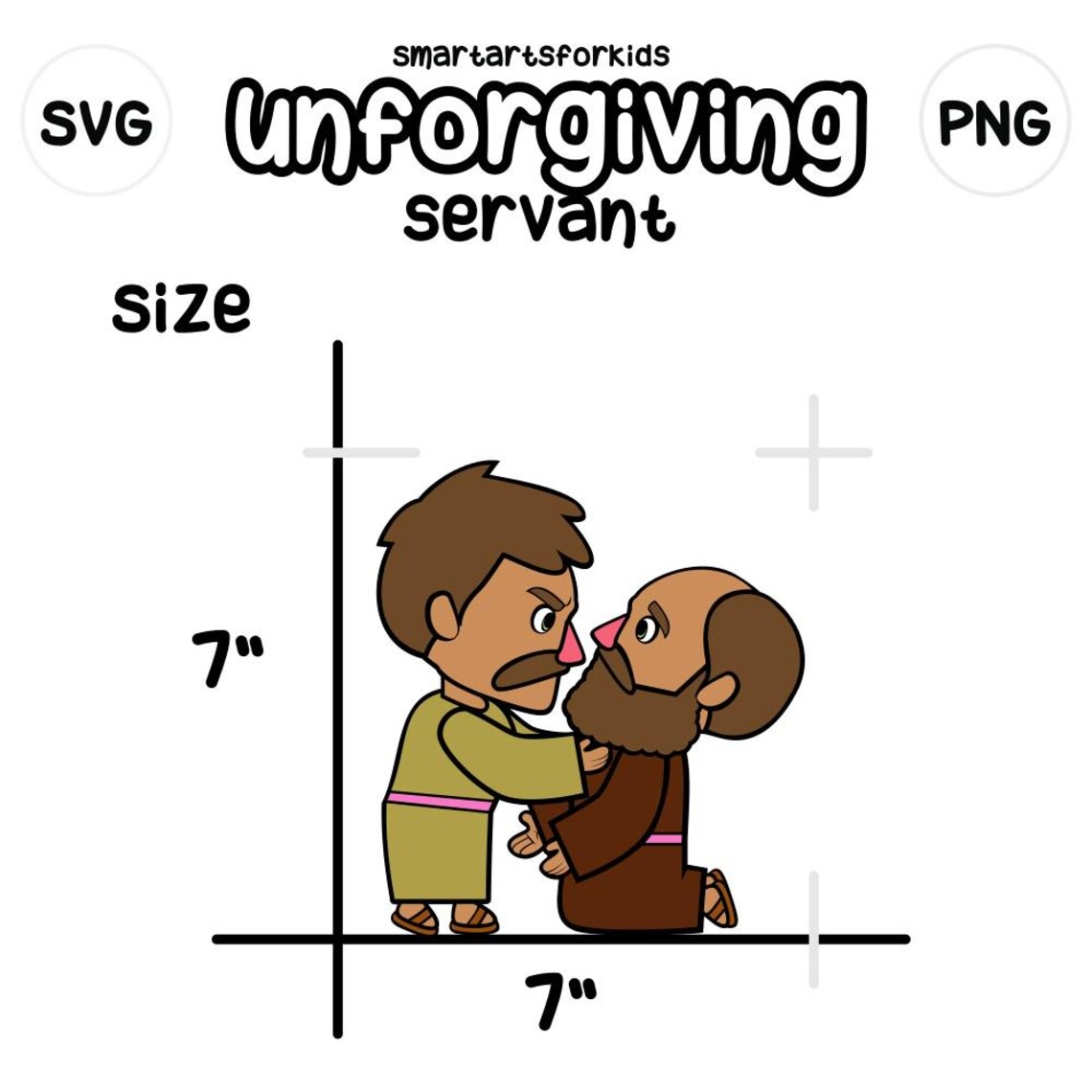 Parable of Unforgiving Servant Clipart - Bible Based - Bible Characters ...