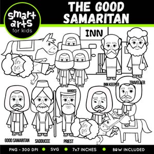 The Good Samaritan - Bible Based - Bible Characters - SVG Cricut - Png ...