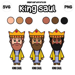 King Saul Clip Art- Bible Based - Bible Characters - VBS - Instant ...
