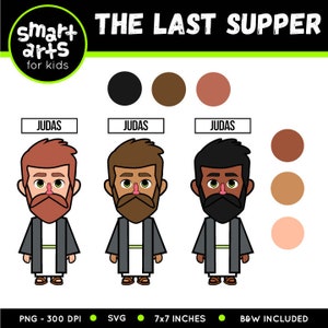 The Last Supper Clip Art - Bible Based - Bible Character - SVG Cricut ...