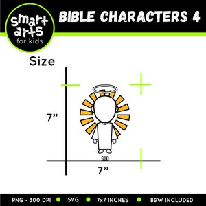 Bible Characters Clip Art 4 - Bible Based - Bible Characters - SVG ...