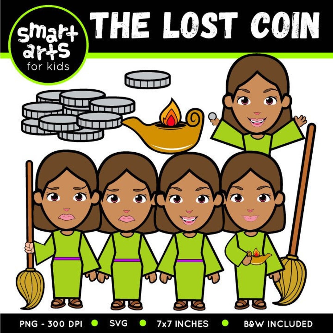 The Lost Coin Clip Art - Bible Based - Bible Characters - SVG Cricut ...