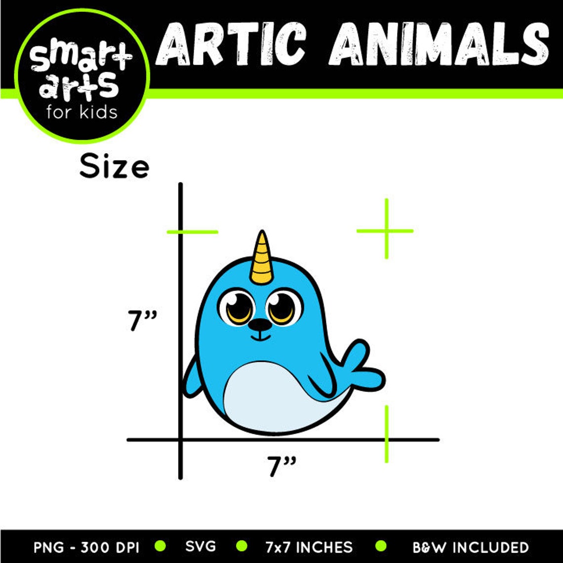 Arctic Animals Clip Art - Cartoon - Arctic - Instant Download - SVG ...