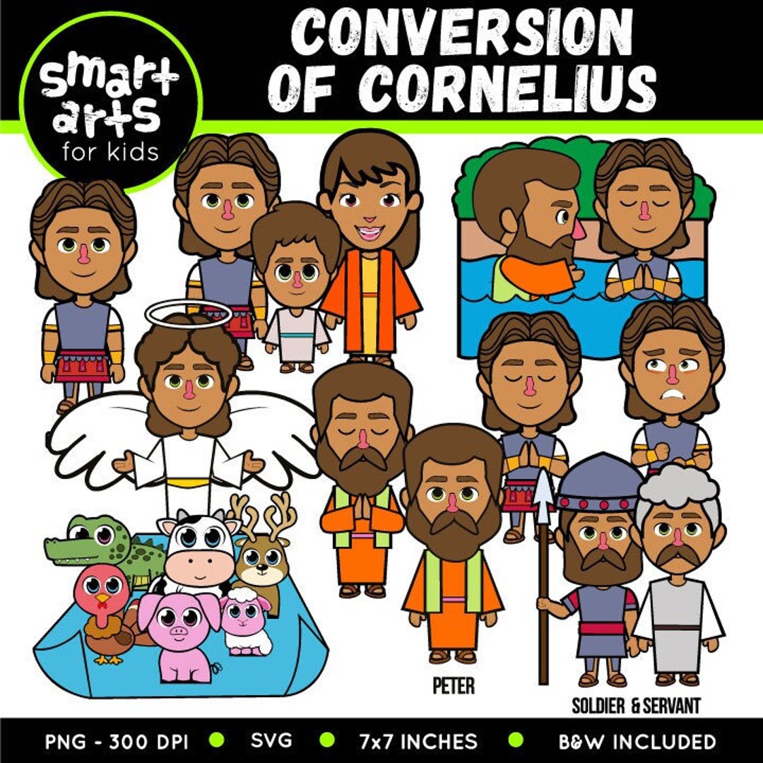 Conversion of Cornelius Clipart - Bible Based - Bible Characters - SVG ...