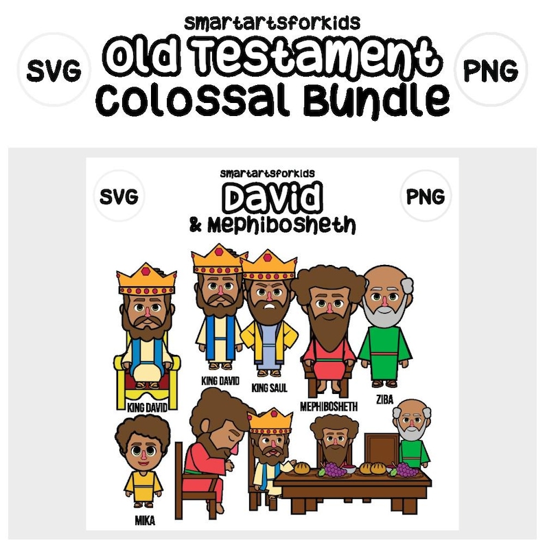 Old Testament Bible Stories Clip Art Bundle - Story for Kids - Bible ...