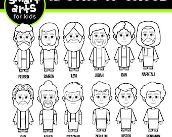 Twelve Sons Of Jacob Coloring Pages