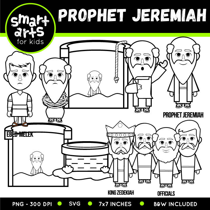 Prophet Jeremiah Clip Art bible based bible characters | Etsy