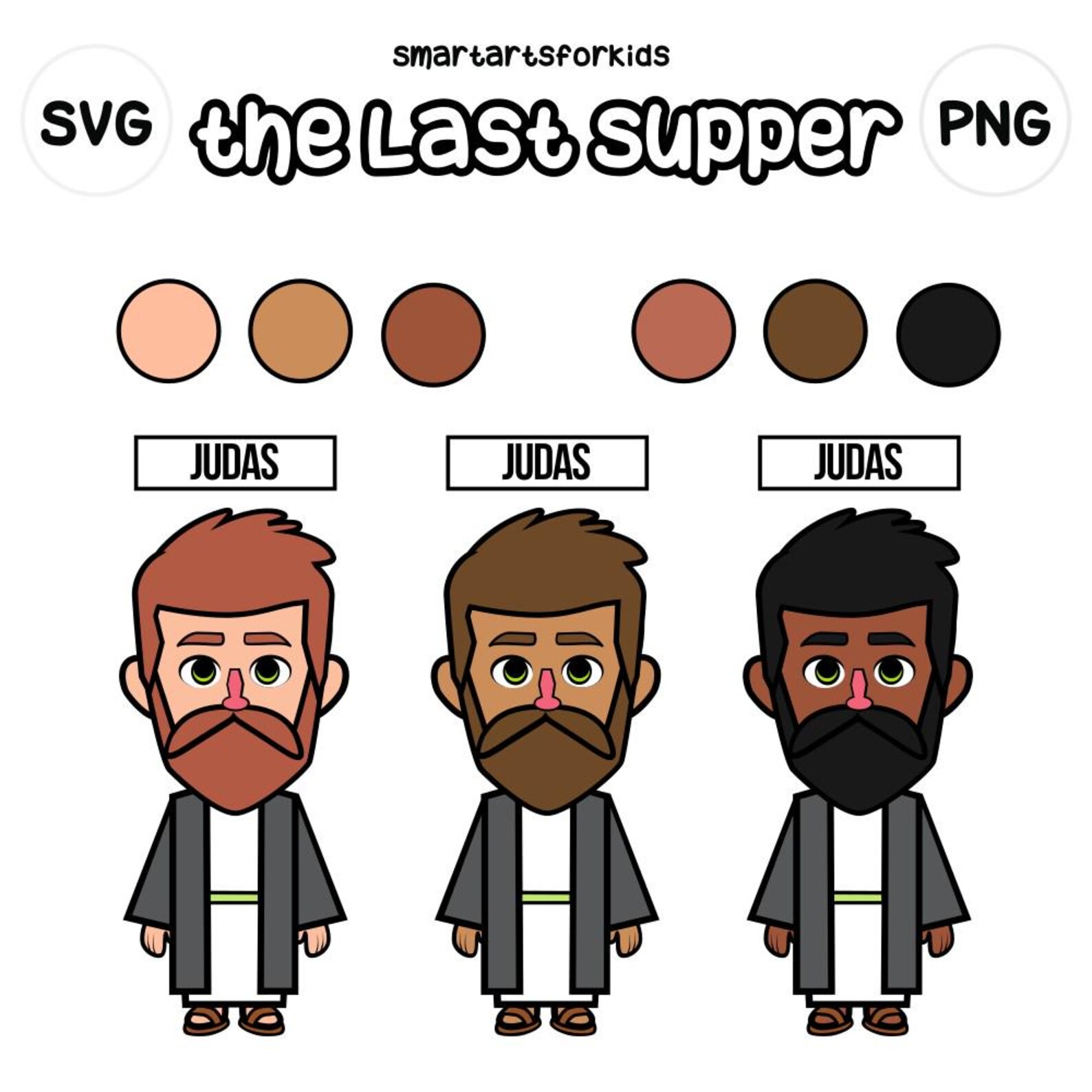The Last Supper Clip Art - Bible Based - Bible Character - SVG Cricut ...