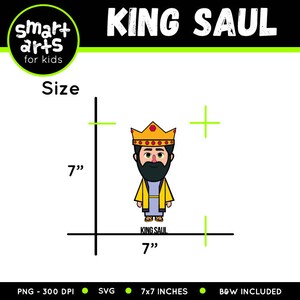 King Saul Clip Art Bible Based Bible Characters VBS | Etsy