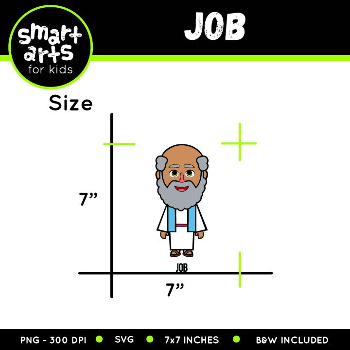 Job Clip Art Bible Based Bible Characters SVG Cricut | Etsy
