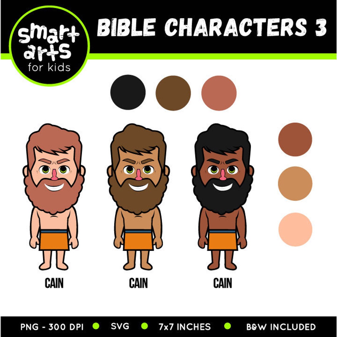 Bible Characters Clip Art 3 - Bible Based - Bible Characters - SVG ...
