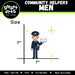 Community Helpers Men Clip Art - Cartoon - Vector - Helpers - Community ...