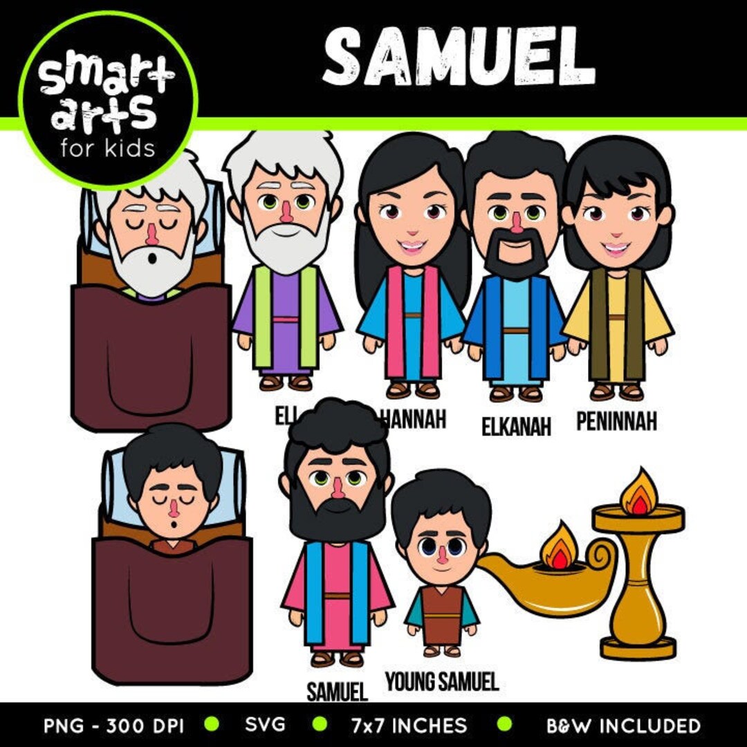 Samuel Clip Art Bible Based Bible Characters VBS - Etsy