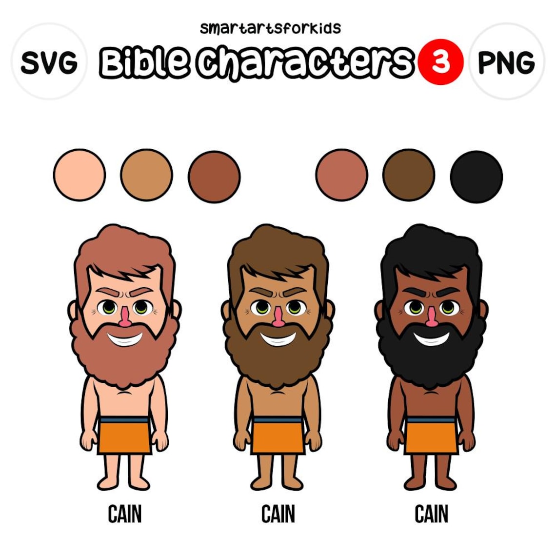 Bible Characters Clip Art 3 - Bible Based - Bible Characters - SVG ...
