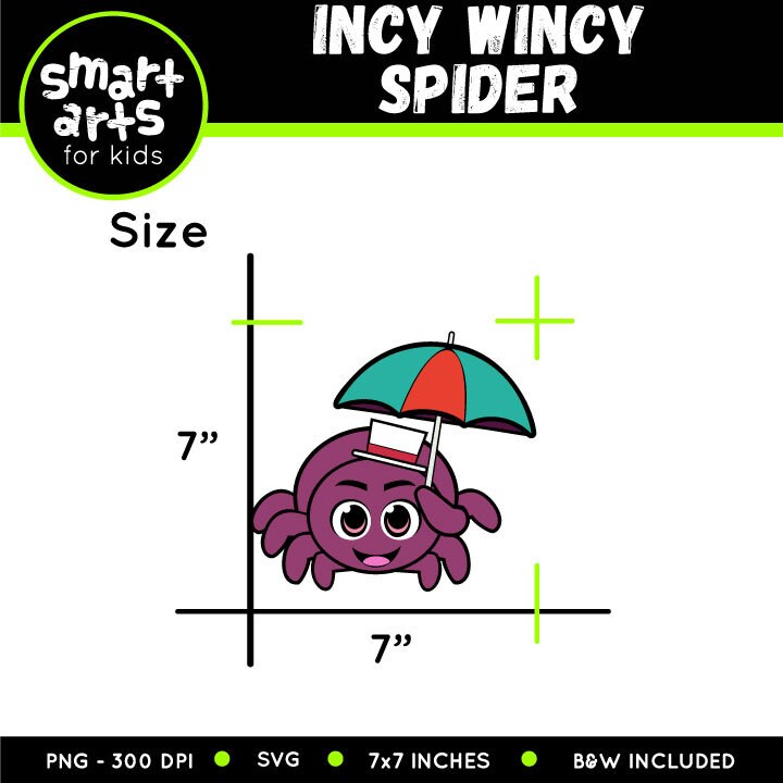 Incy Wincy Clip Art Art for Kids Nursery Rhyme Instant | Etsy
