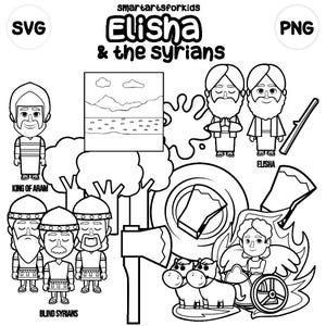 Elisha and the Syrians Clip Art- Bible Based - Bible Characters - VBS ...