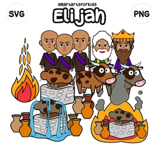 Elijah Clip Art - Bible Based - Bible Characters - Bible Story - VBS ...