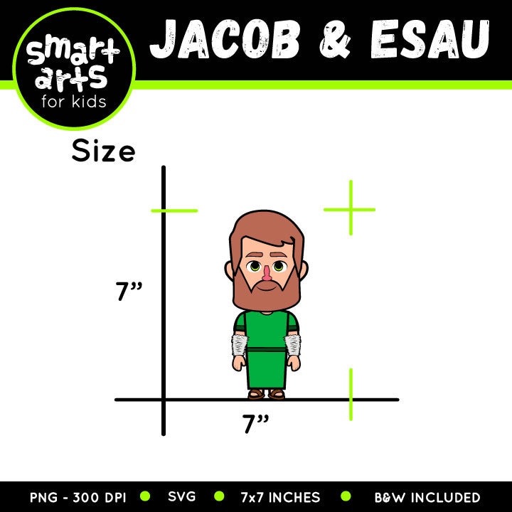 Jacob and Esau Clip Art Bible Based Bible Characters VBS - Etsy Canada