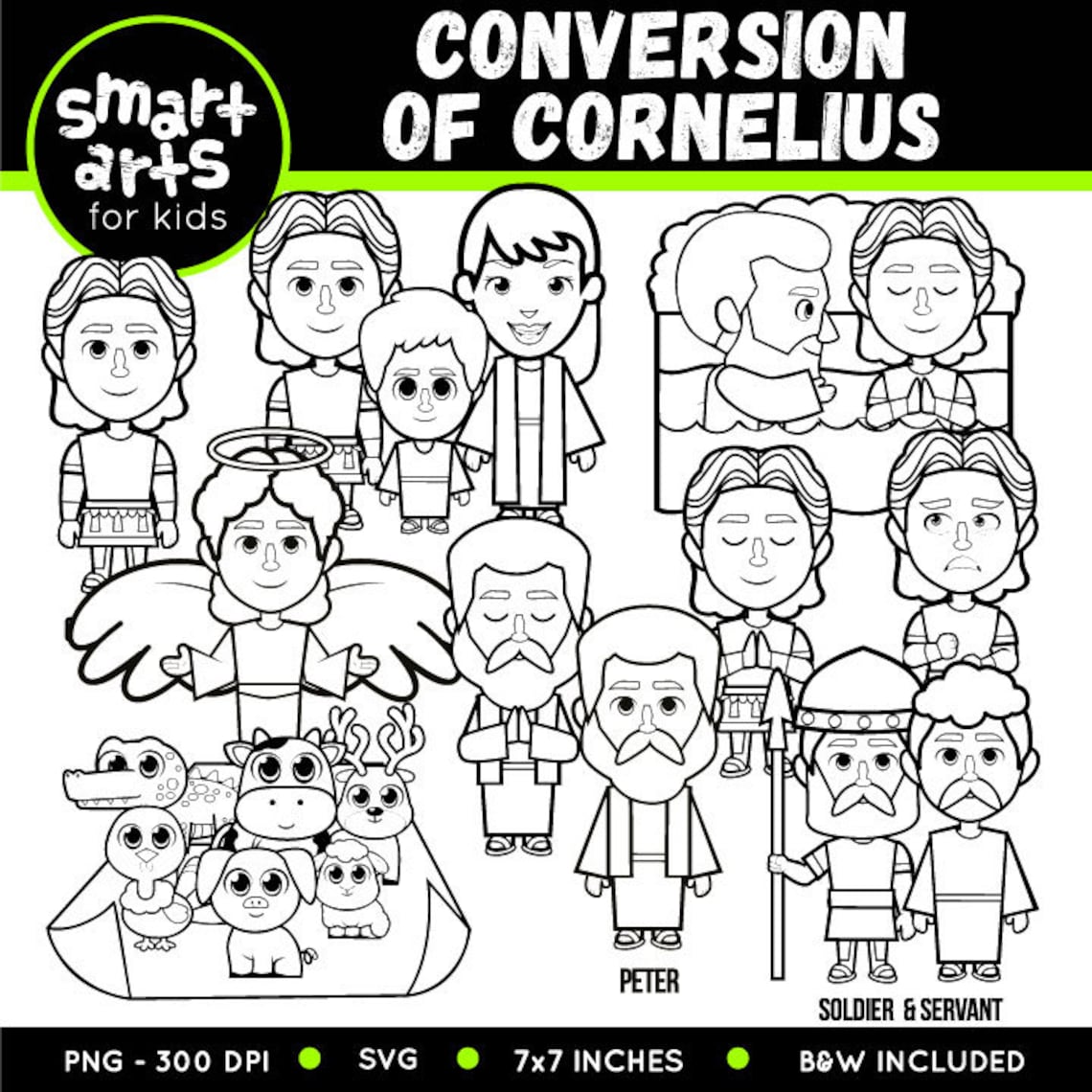 Conversion of Cornelius Clipart bible based bible | Etsy