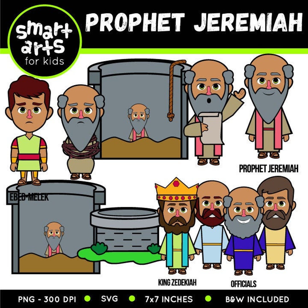 Prophet Jeremiah Clip Art Bible Based Bible Characters - Etsy