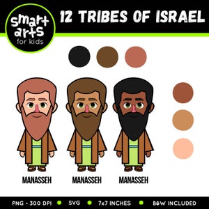 12 Tribes of Israel Clip Art - Tribes of Israel - Bible Based - Bible ...
