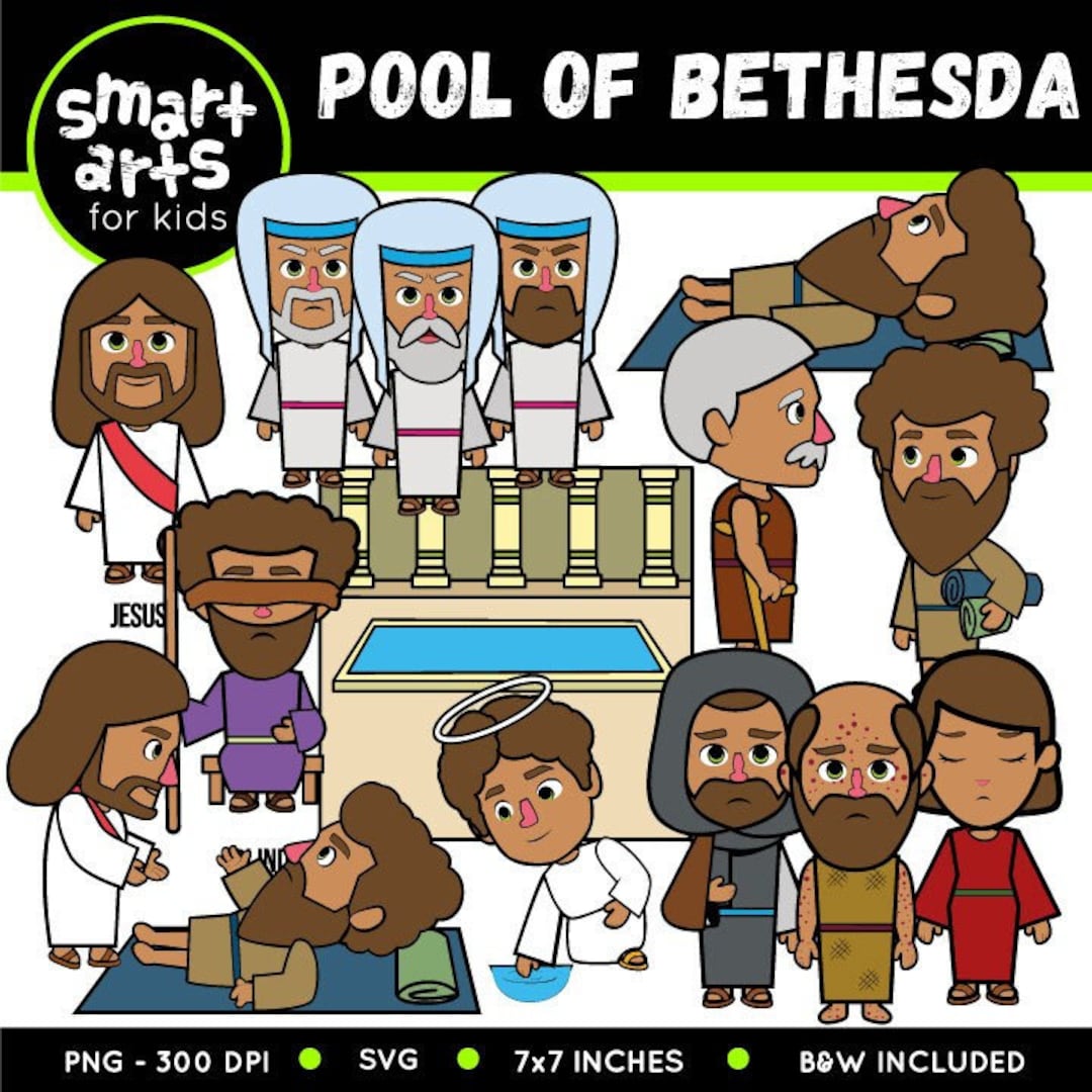 Pool of Bethesda - Bible Based - Bible Characters - SVG Cricut - Png ...