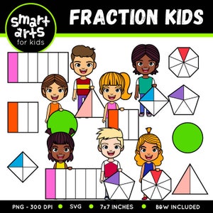 Math Kids Bundle Clip Art - Educational Clips - Math Clip Art - Instant ...