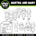 Martha and Mary Clipart Bible Based Bible Characters SVG - Etsy