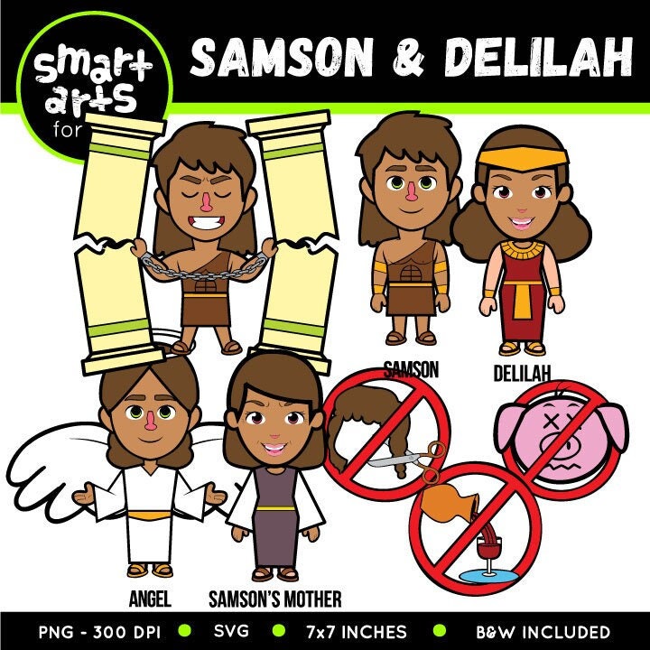 Samson Bible Clipart