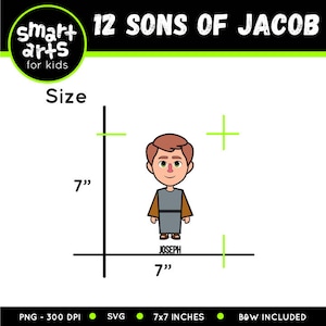 12 Sons of Jacob Clip Art - Jacob Sons - Bible Based - Bible Characters ...
