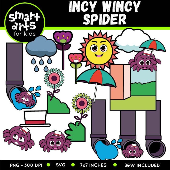 Itsy Bitsy Spider Clipart