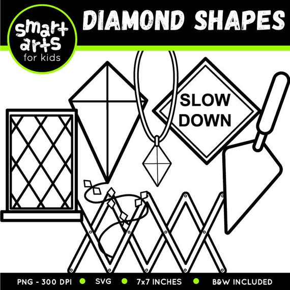 Rhombus Clipart Black And White