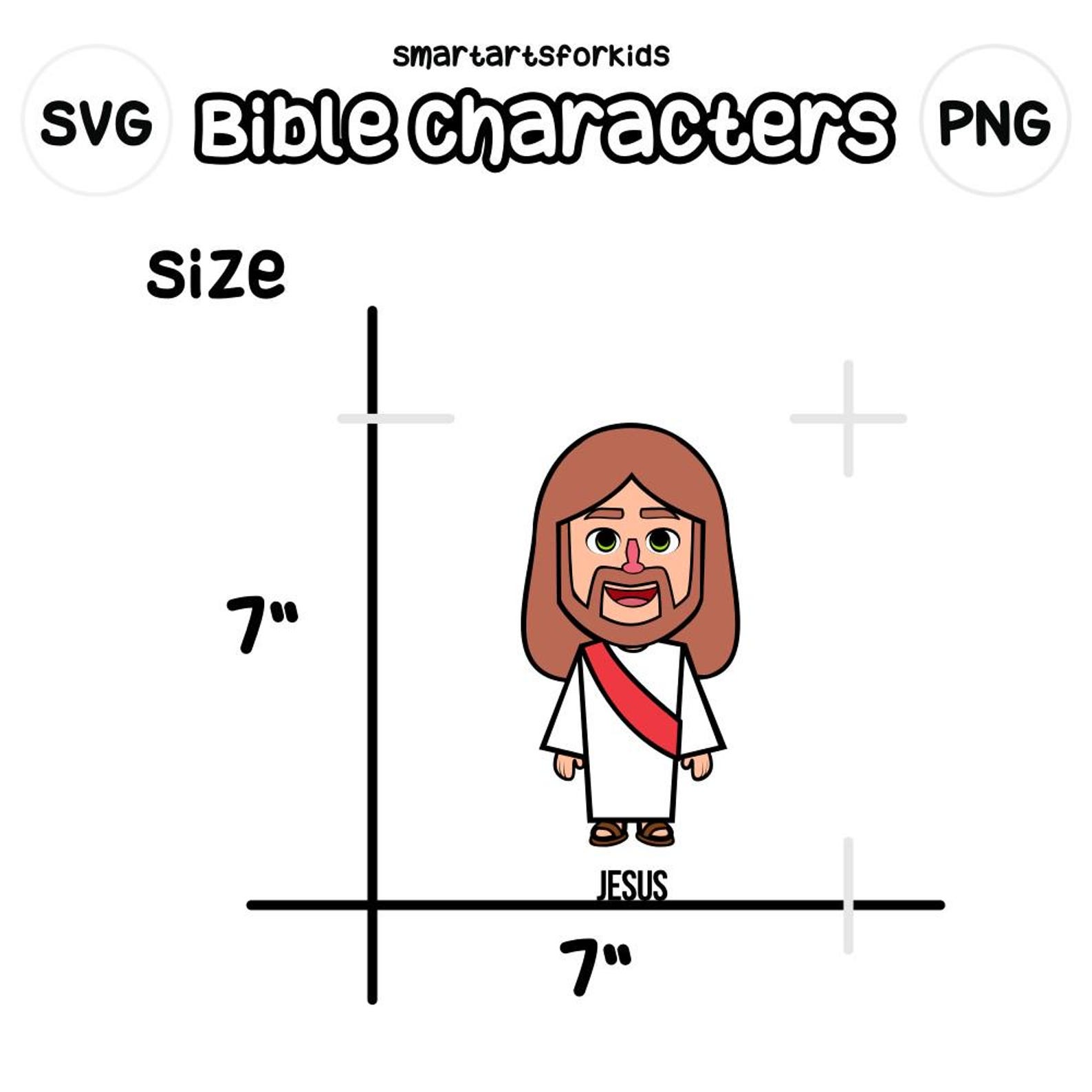 Bible Characters Clip Art 1 - Bible Based - Bible Characters - SVG ...