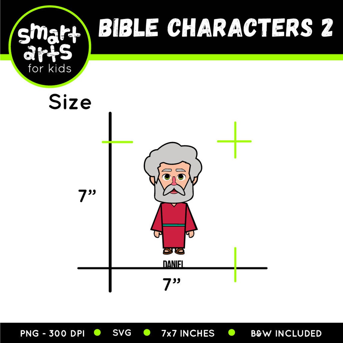 Bible Characters Clip Art 2 - Bible Based - Bible Characters - SVG ...