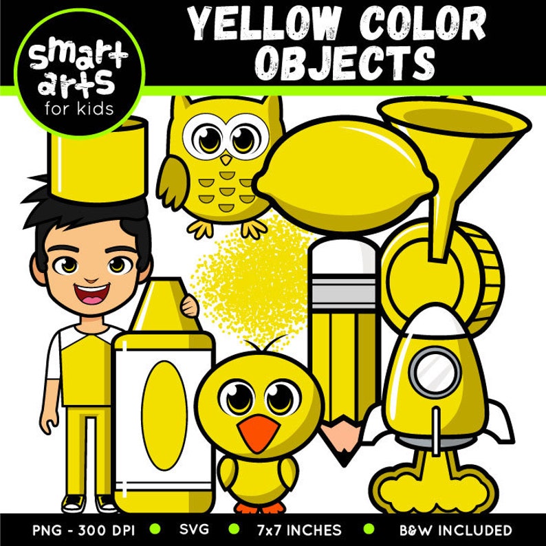 Color by Objects Clipart Bundle Clip Art School Clipart - Etsy